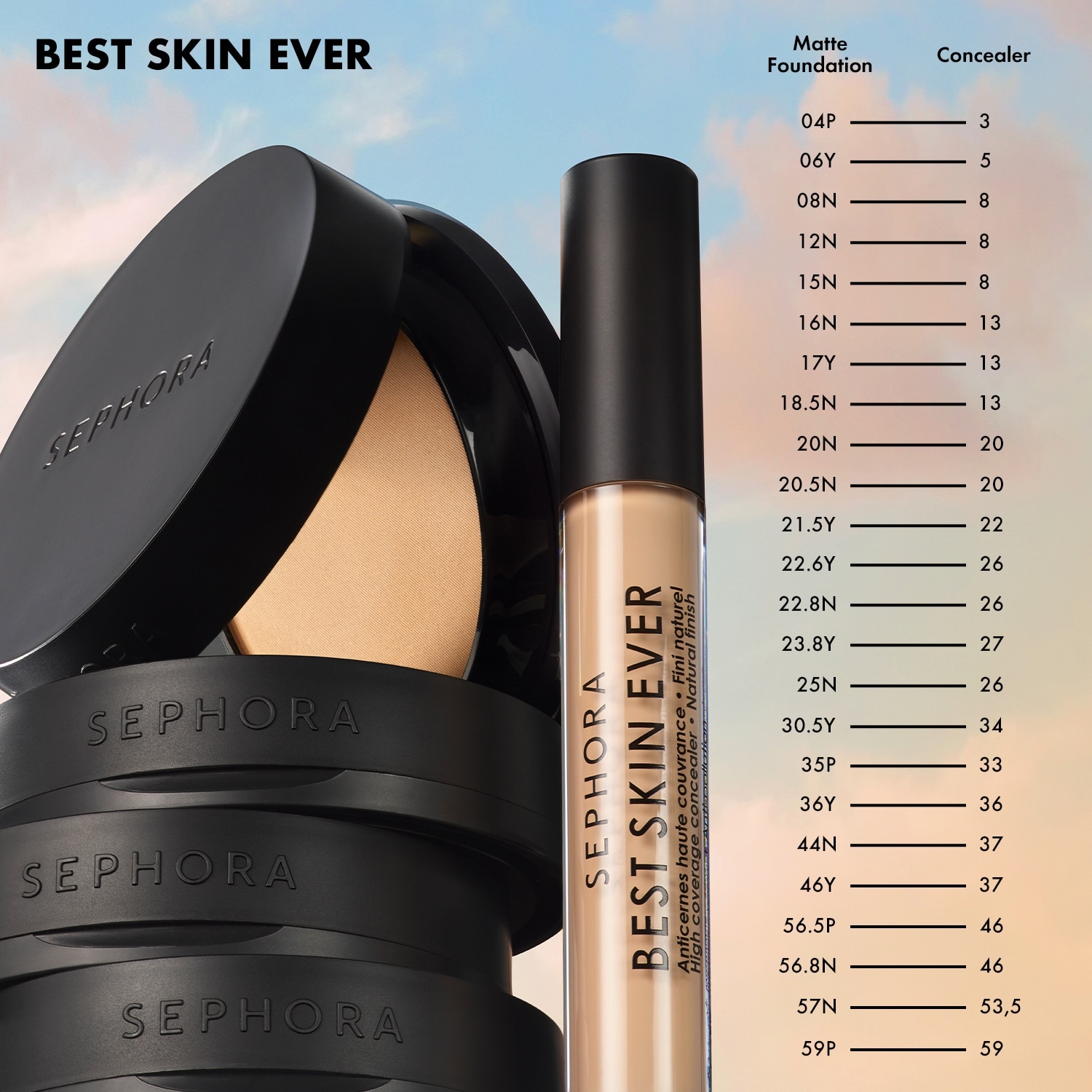 Best Skin Ever Mat - Foundation Pudder Mat SEPHORA COLLECTION ≡ SEPHORA